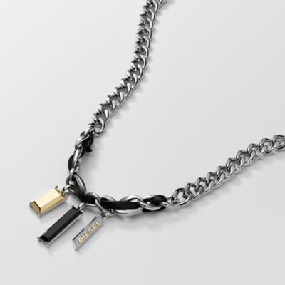 Diesel Braided Necklace Dx0382040 | Edgemix